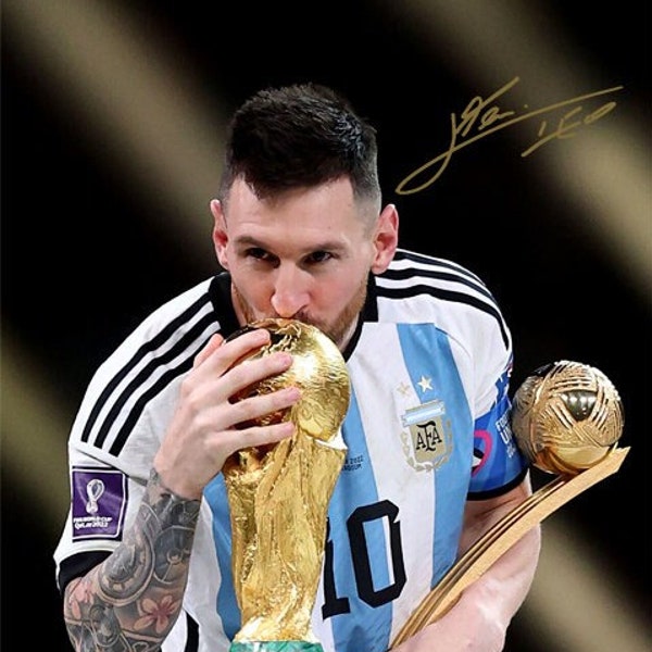 Messi Poster Trophy - Etsy UK