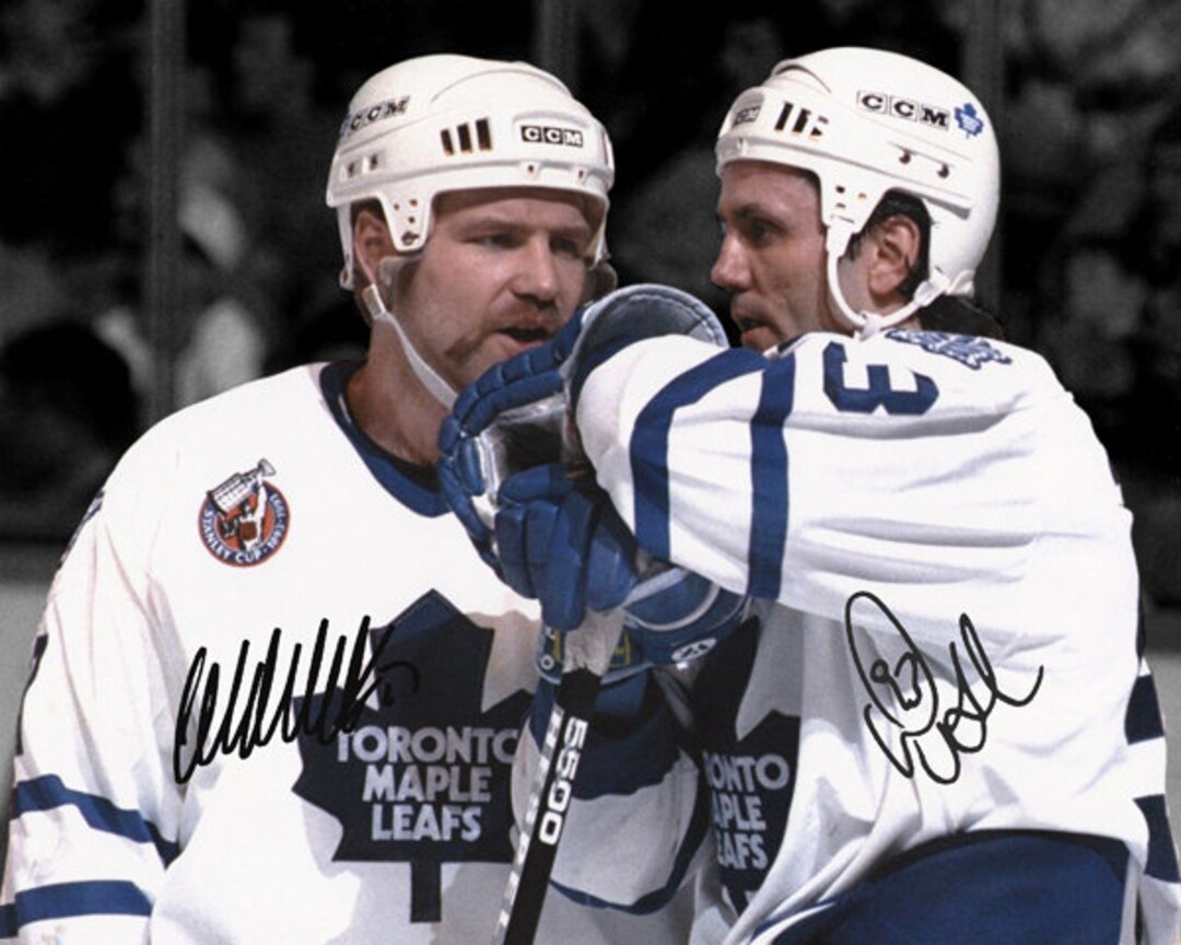 Wendel Clark Doug Gilmour Toronto Maple Leafs Signed Photo Autograph ...