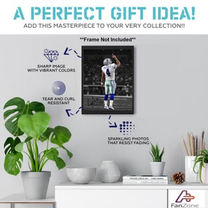 Dak Prescott Dallas Cowboys Signed Photo Autograph Print Poster Wall ...