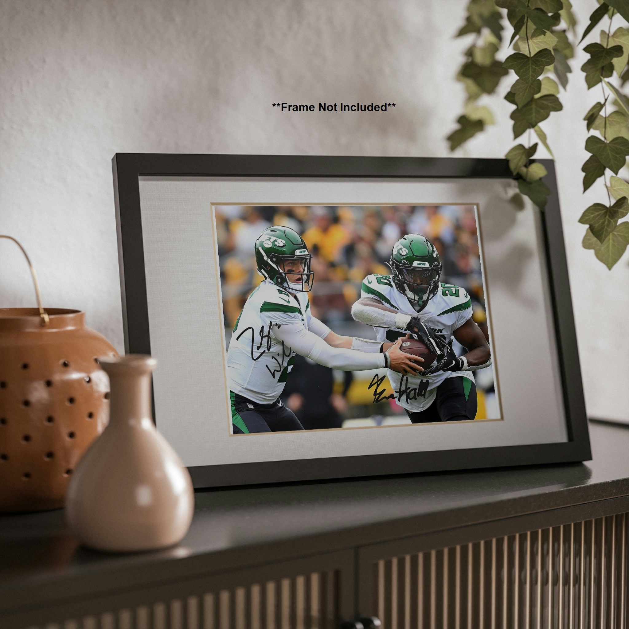 Zach Wilson Breece Hall New York Jets Signed Photo Autograph - Etsy