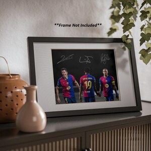 Robert Lewandowski Raphinha Lamine Yamal Signed Photo Autograph Print ...