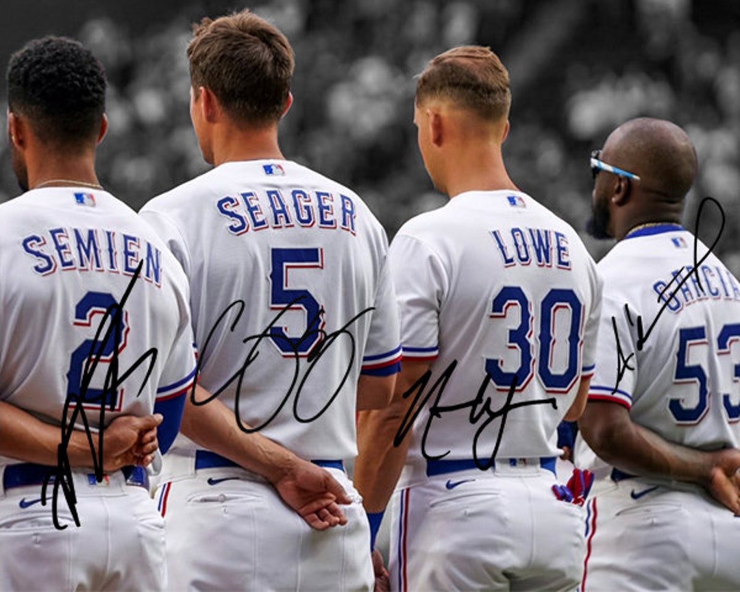 Adolis Garcia Marcus Semien Nathaniel Lowe Corey Seager Texas Rangers ...