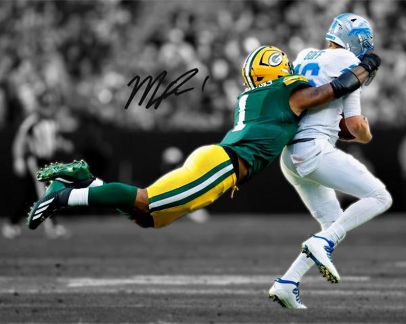 Micah Parsons Epic Sack Jared Goff Printable Poster Wall Art Home Decor ...