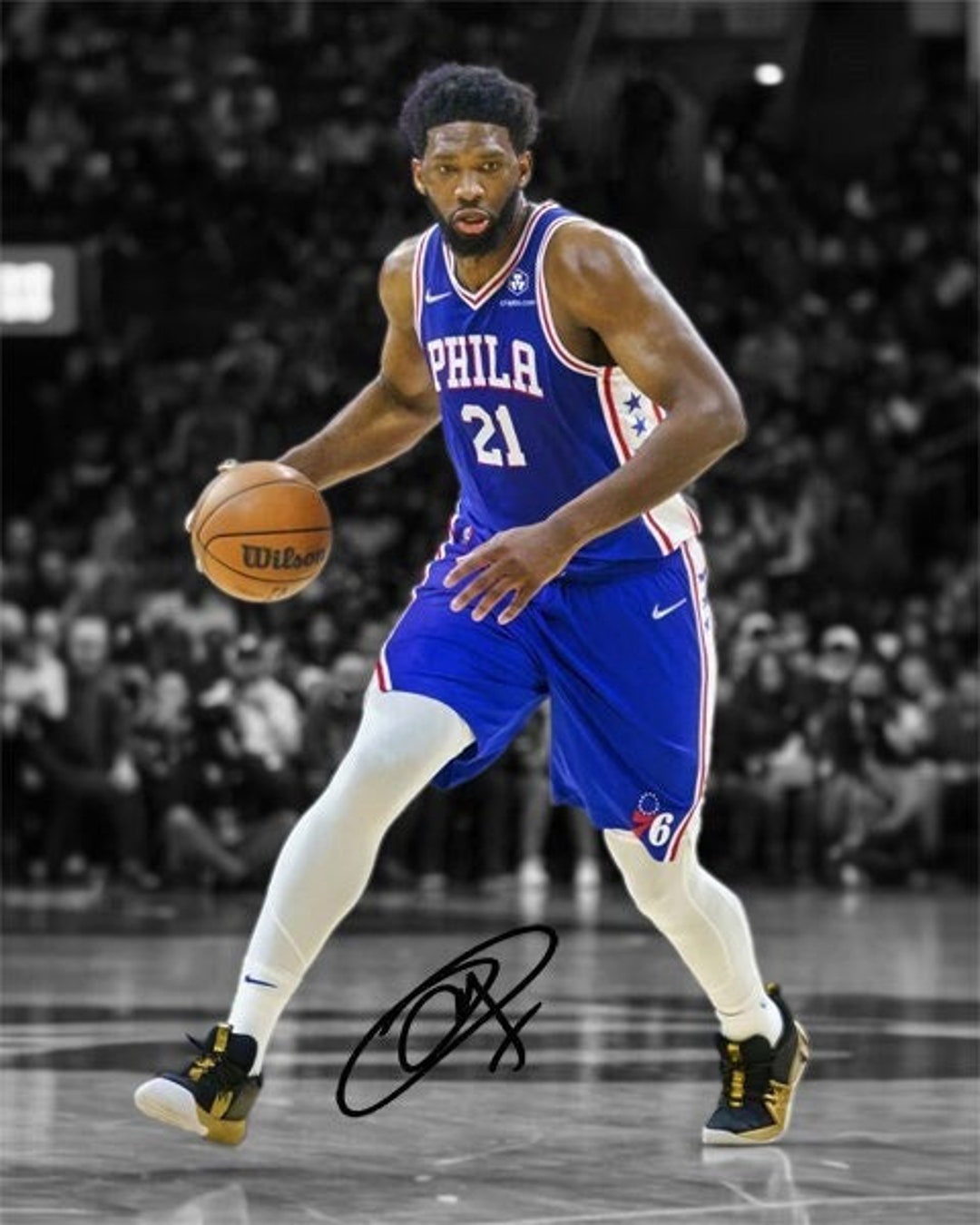Joel Embiid Philadelphia 76ers Signed Photo Autograph Print Poster Wall ...