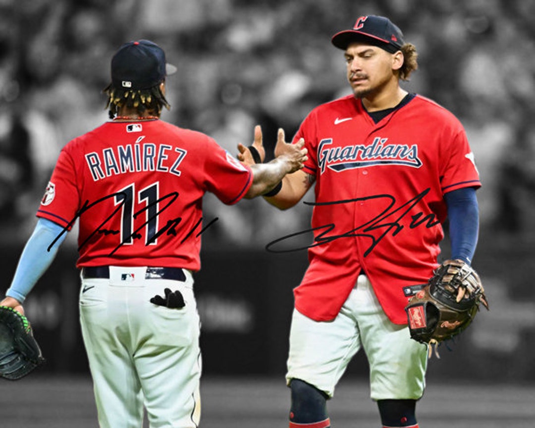 Jose Ramirez Josh Naylor Cleveland Guardians Signed Photo Autograph ...