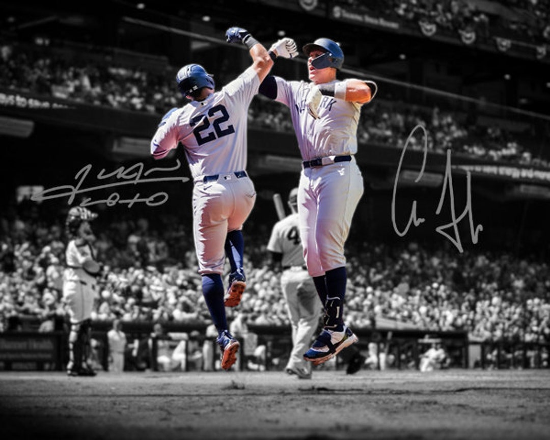 Aaron Judge Juan Soto New York Yankees Signed Photo Autograph Print Poster Wall Art Home Decor ...