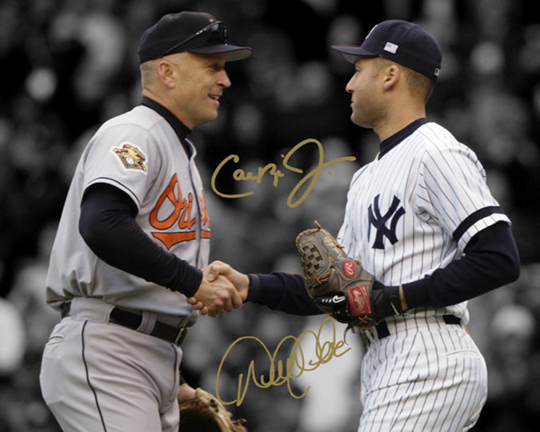 Derek Jeter Cal Ripken Jr New York Yankees Baltimore Orioles Hof's ...