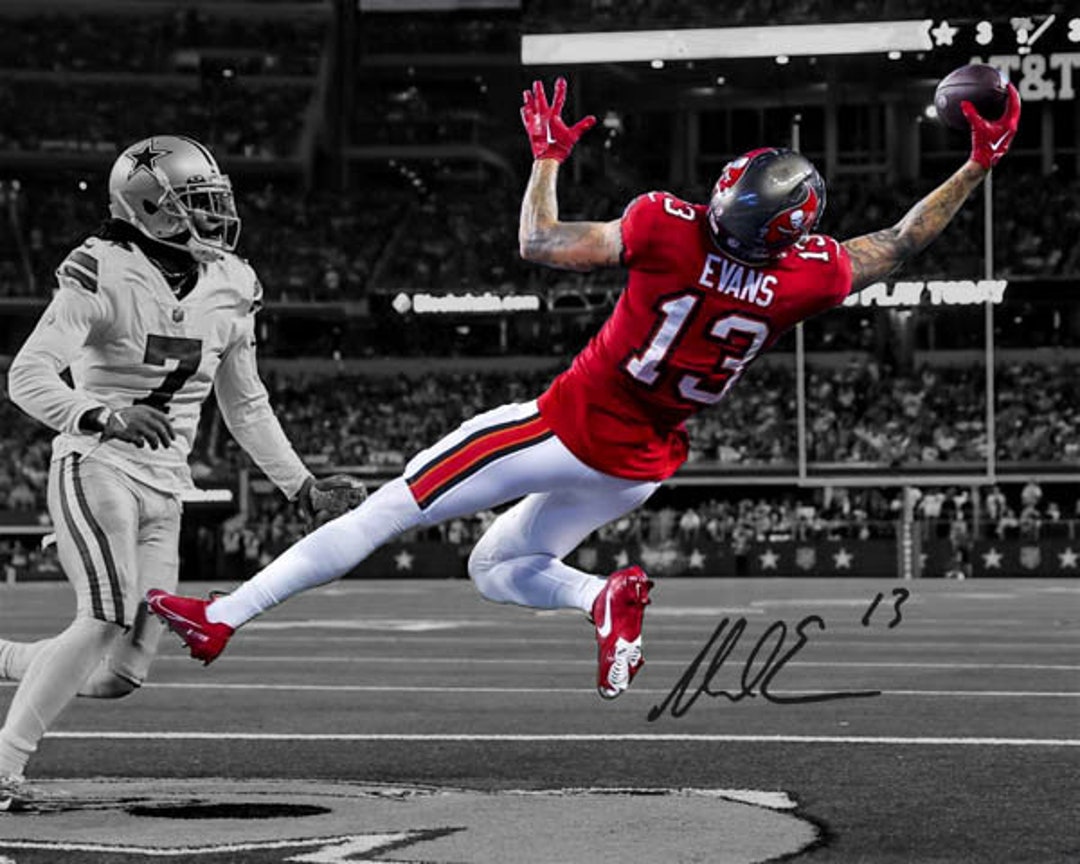 Mike Evans Tampa Bay Buccaneers One-hand Epic Catch Signed Photo ...