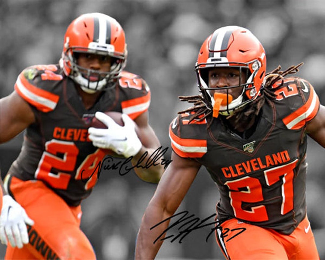 Nick Chubb Kareen Hunt Signed Photo Autograph Print Poster Wall Art ...