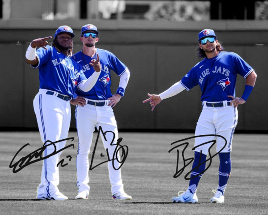Vladimir Guerrero Jr Bo Bichette Cavan Biggio Toronto Blue Jays Signed ...
