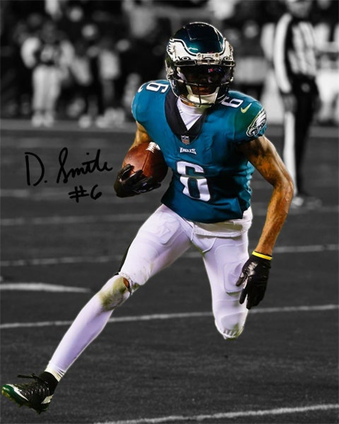 Devonta Smith Philadelphia Eagles Signed Photo Autograph Print Poster ...