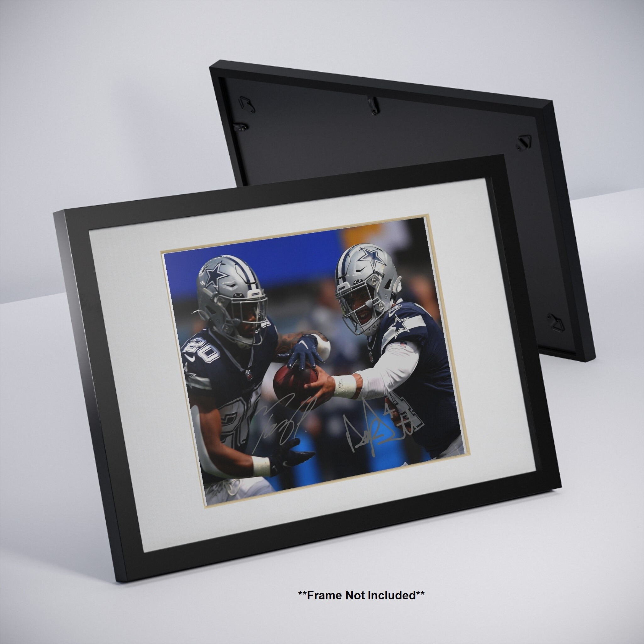 Dak Prescott Tony Pollard Signed Photo Autograph Print Poster - Etsy