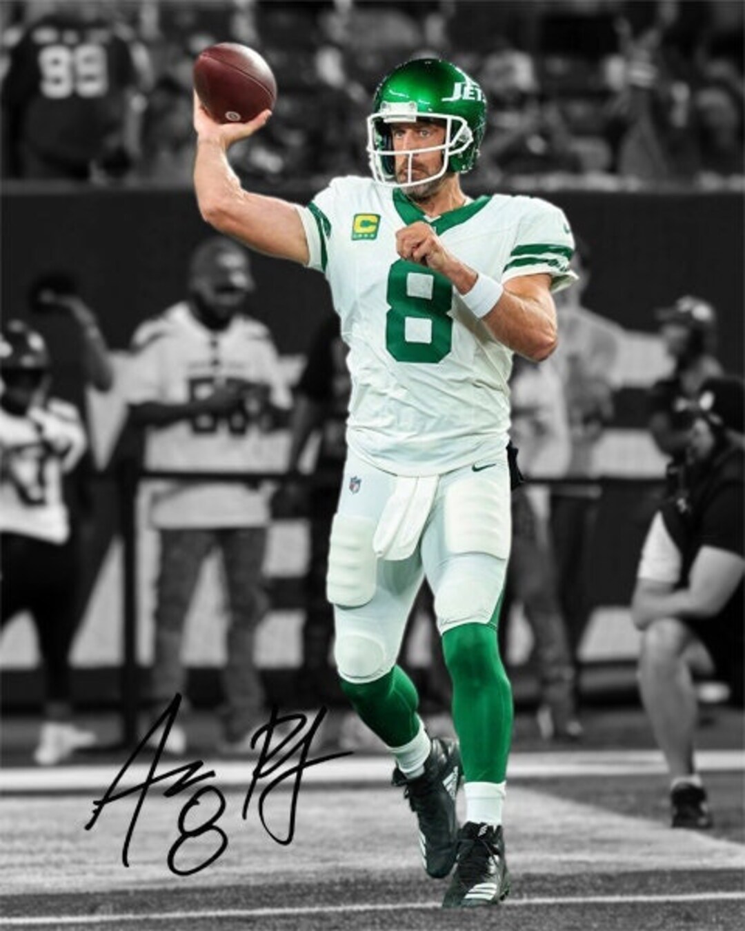 Aaron Rodgers Signed Photo Autograph Print Poster Wall Art Home Decor ...