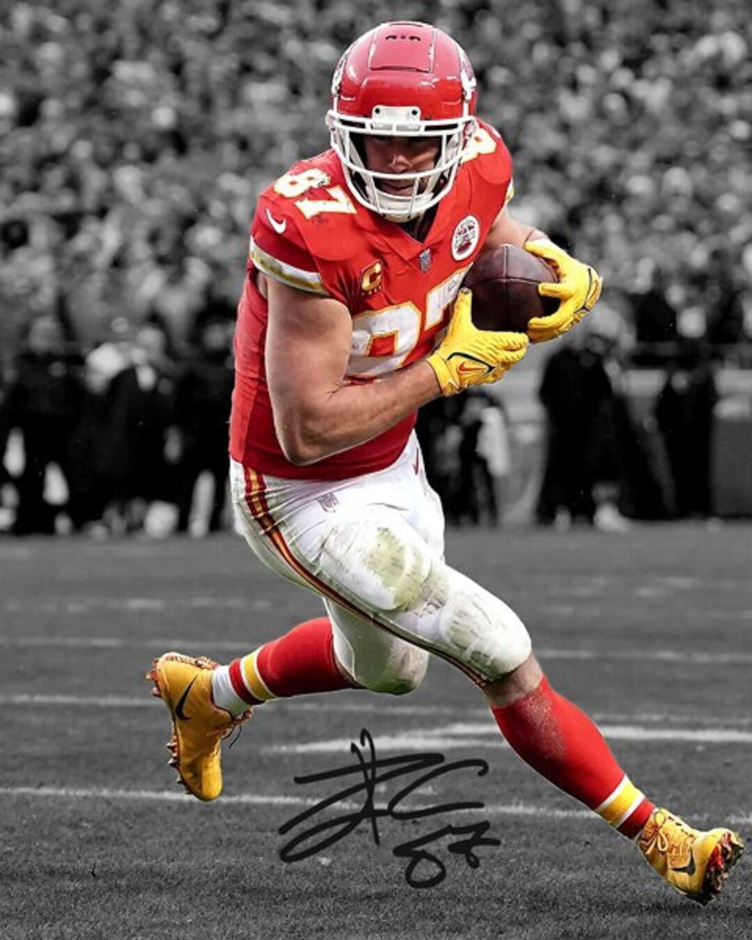 Travis Kelce Kansas City Chiefs Signed Photo Autograph Print Poster ...
