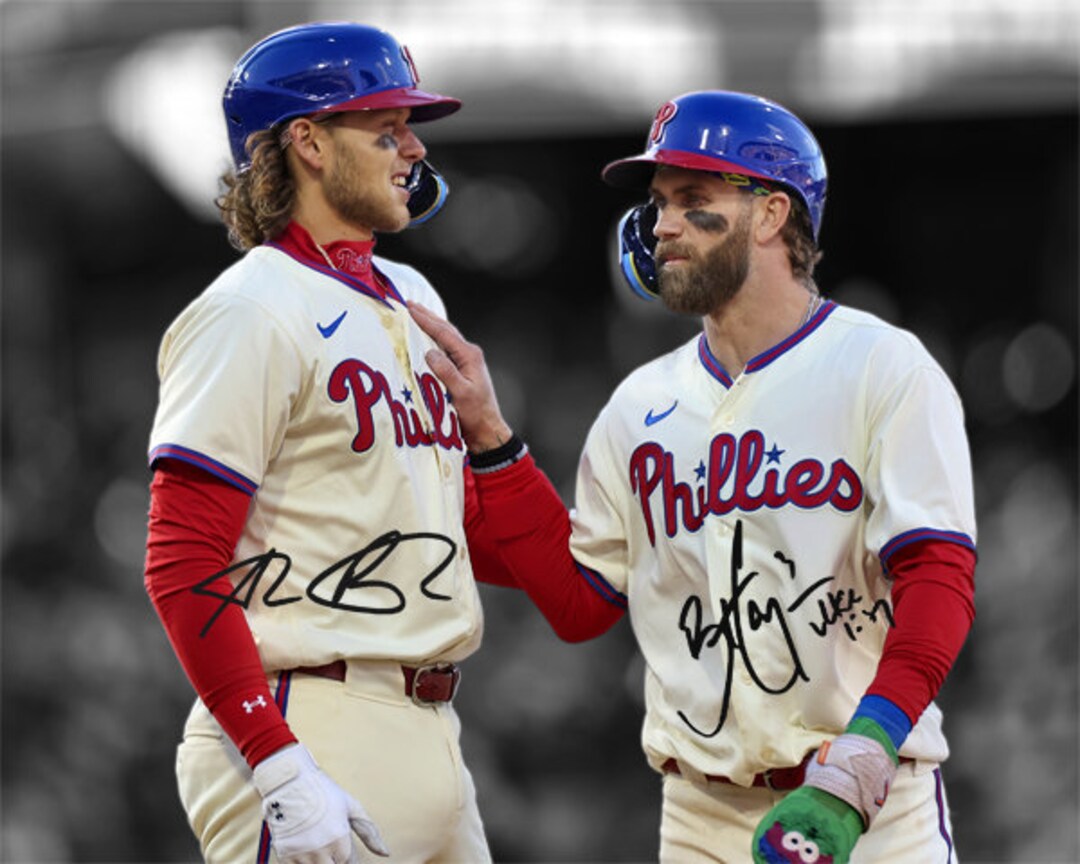 Bryce Harper Alec Bohm Philadelphia Phillies Signed Photo Autograph ...