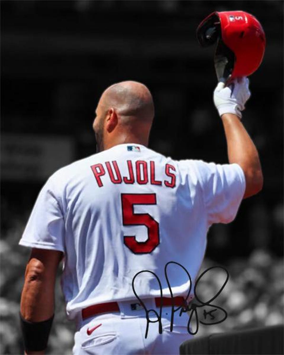Albert Pujols St Louis Cardinals Farewell Signed Photo Autograph Print ...