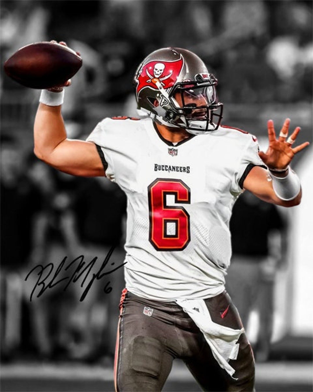 Baker Mayfield Tampa Bay Buccaneers Signed Photo Autograph Print Poster ...