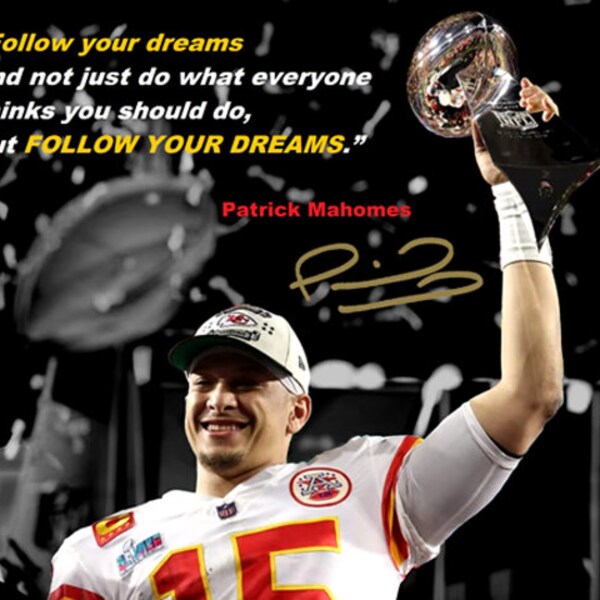 Patrick Mahomes Signed Football - Etsy