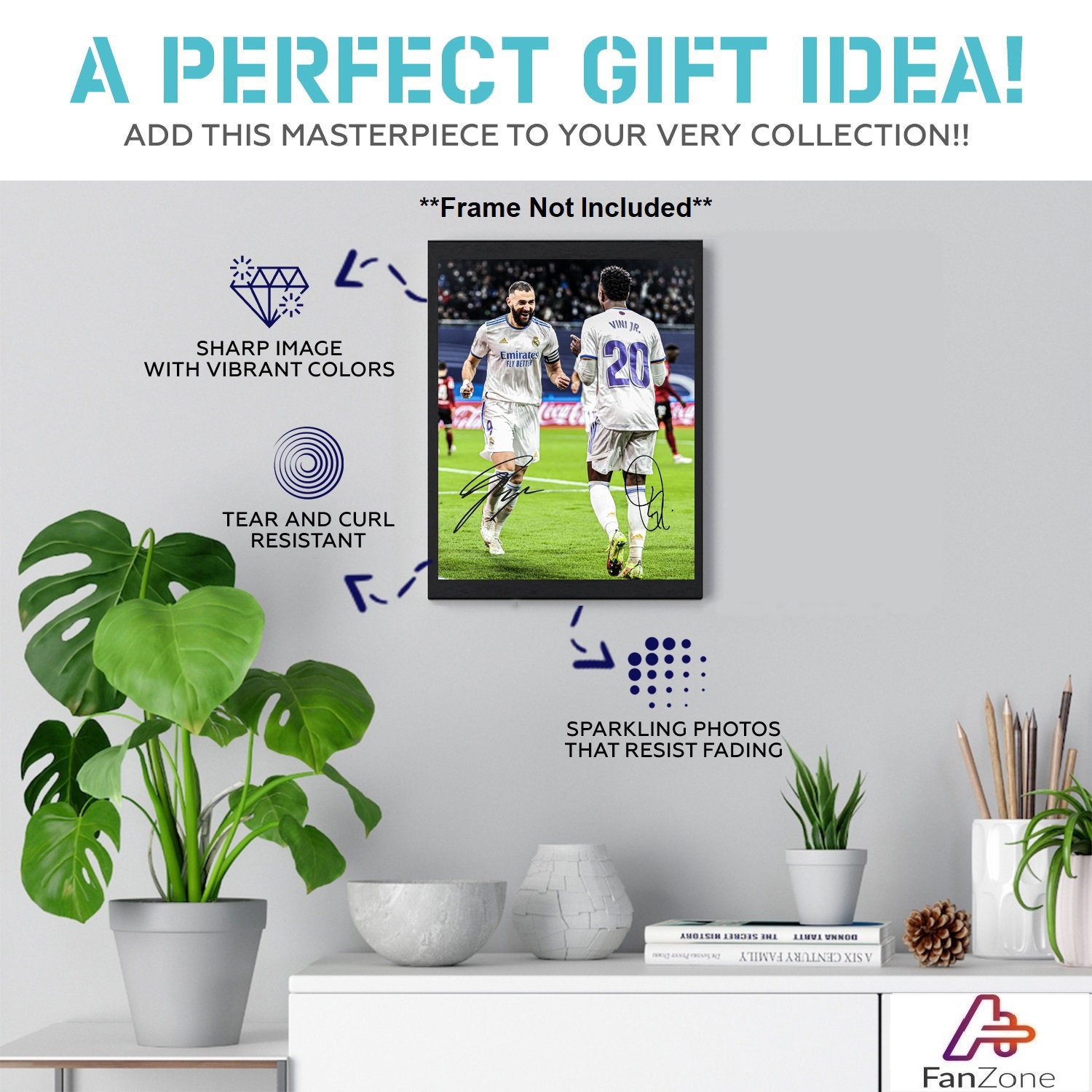 Karim Benzema Vinicius Jr Real Madrid Signed Photo Autograph - Etsy