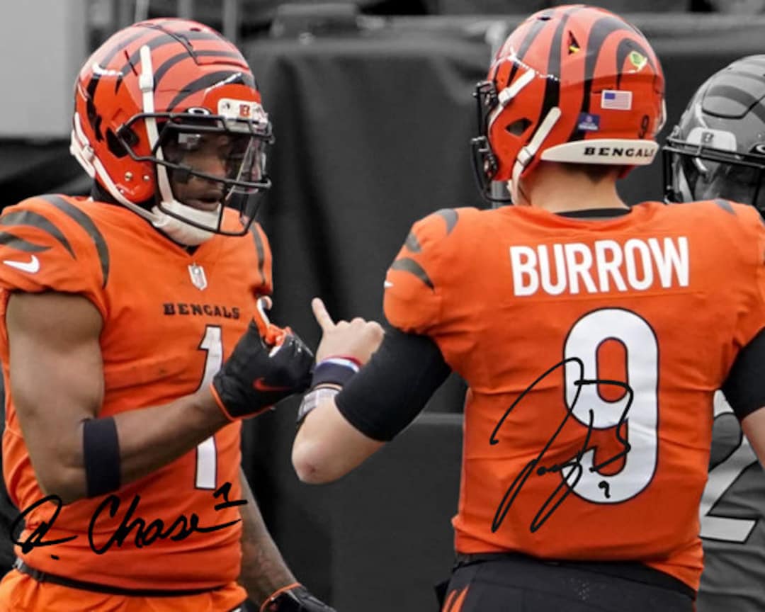 Joe Burrow Ja'marr Chase Signed Photo Autograph Print Poster Wall Art ...