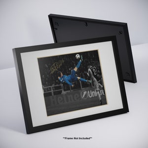 Cristiano Ronaldo Iconic Bicycle Kick Soccer Legend Signed Photo ...