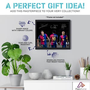 Robert Lewandowski Raphinha Lamine Yamal Signed Photo Autograph Print ...