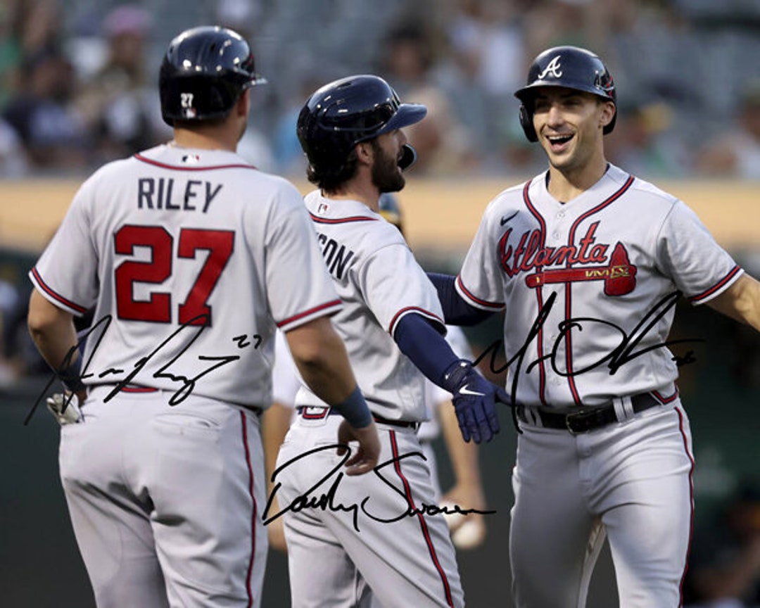 Matt Olson Austin Riley Dansby Swanson Atlanta Braves Signed Photo ...