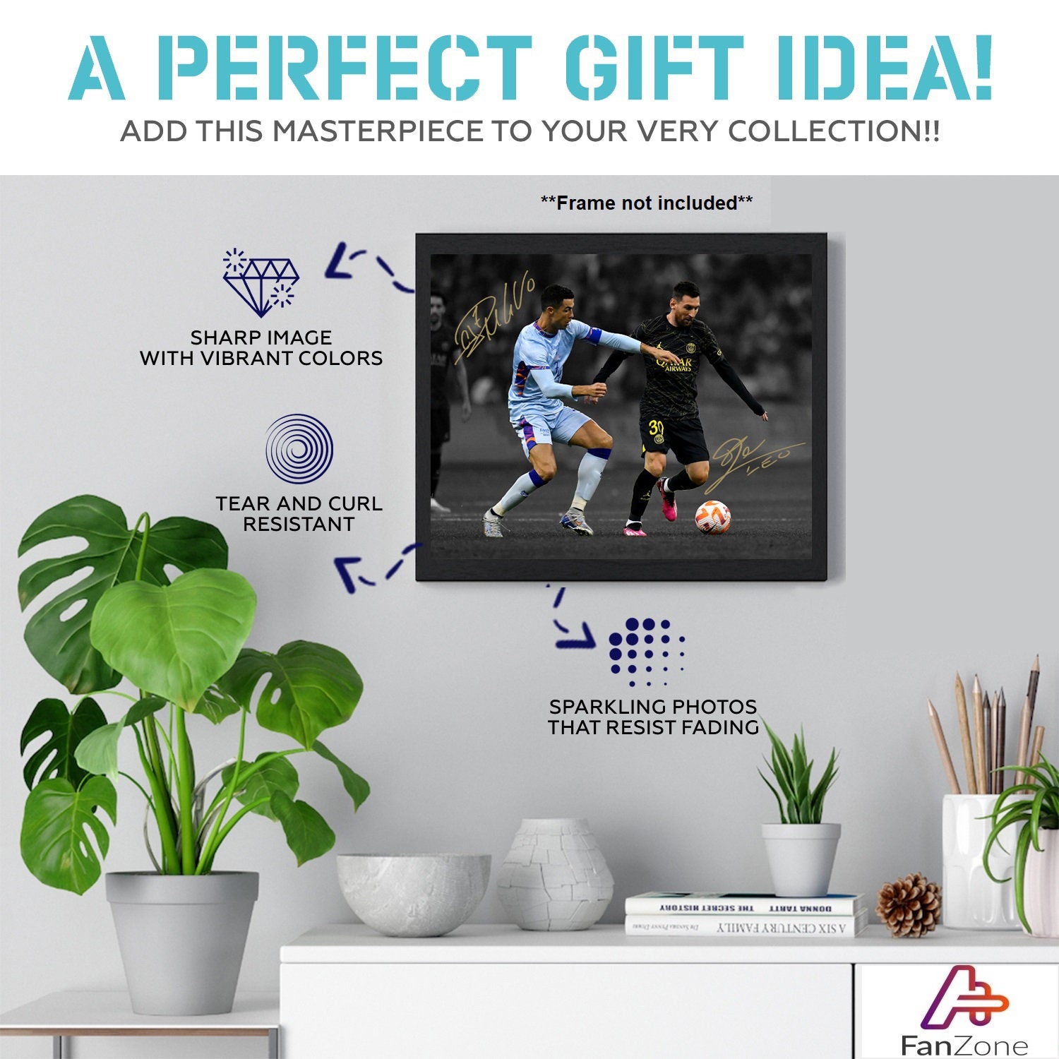 Lionel Messi Cristiano Ronaldo the Final Matchup Signed Photo Autograph ...