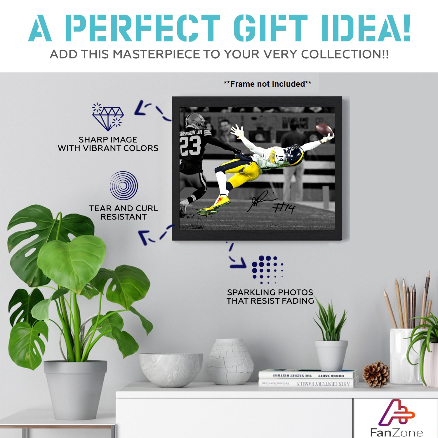 George Pickens Epic Catch Signed Photo Autograph Print Poster - Etsy