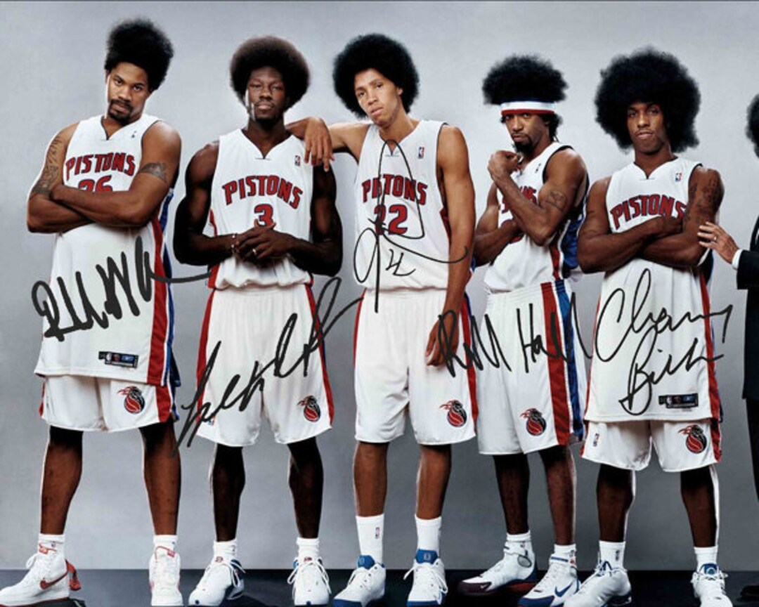 Ben Wallace Rasheed Billups Tayshaun Prince Richard Hamilton Detroit ...