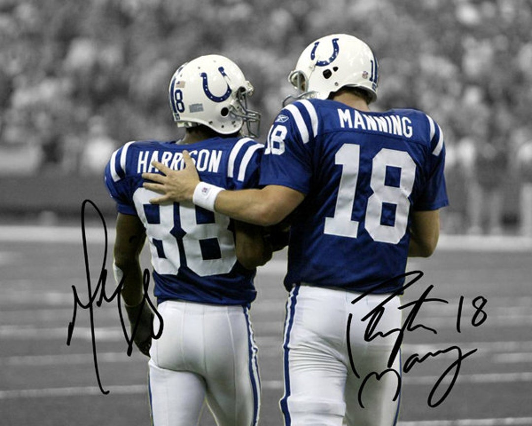 Peyton Manning Marvin Harrison Signed Photo Autograph Print Poster Wall ...