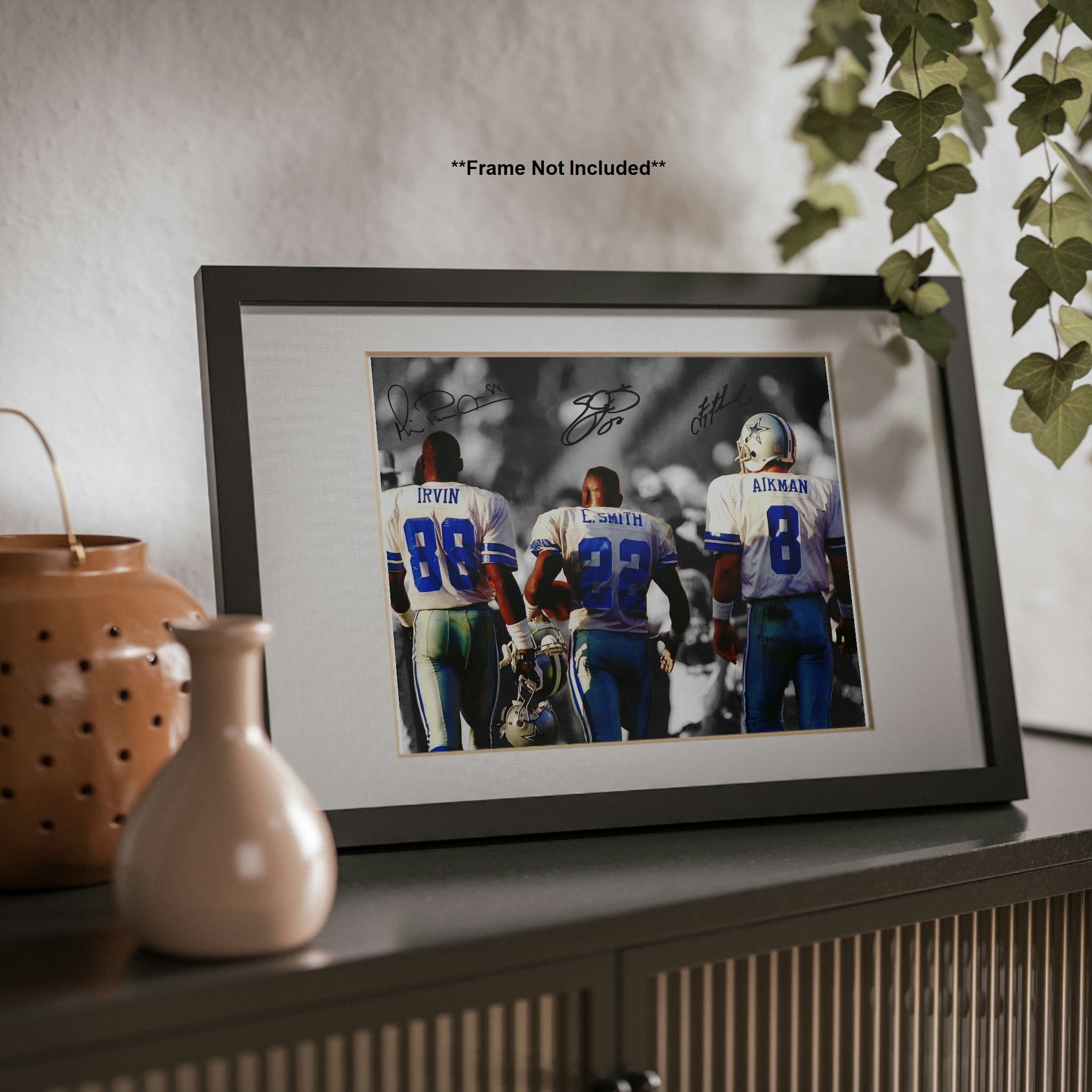 Troy Aikman Michael Irvin Emmitt Smith Dallas Cowboys Signed - Etsy