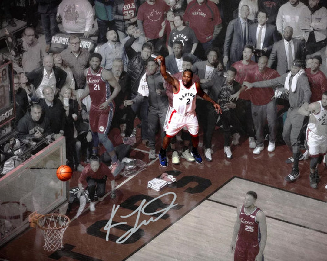 Kawhi Leonard Toronto Raptors the Winning Shot Signed Photo Autograph ...