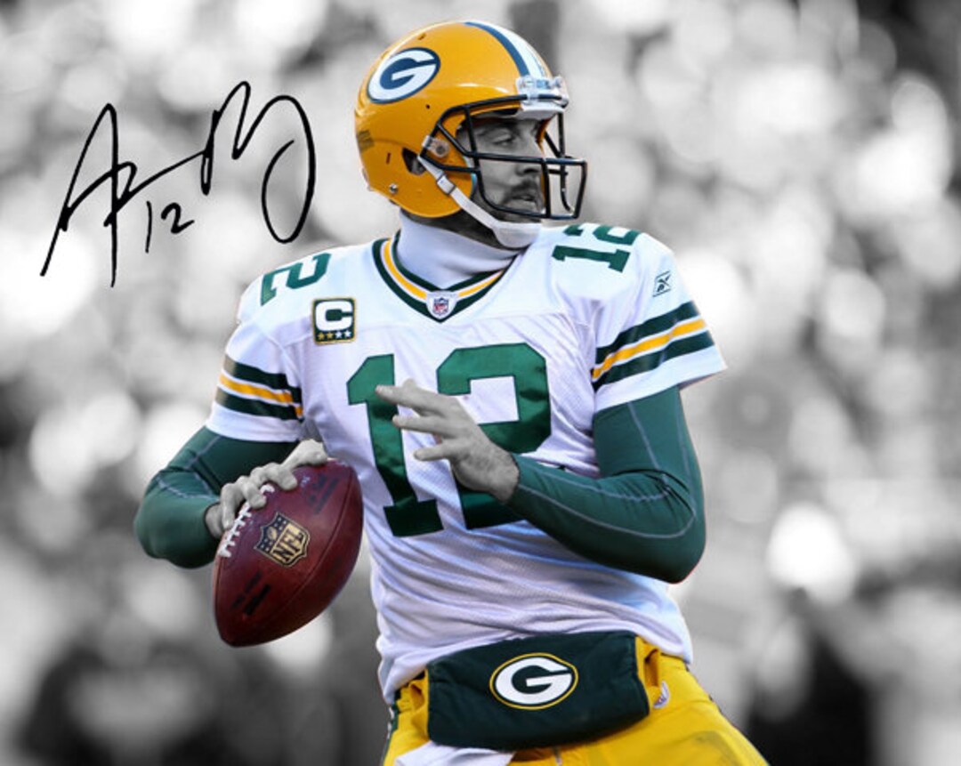 Aaron Rodgers Green Bay Packers Signed Photo Autograph Print Poster ...