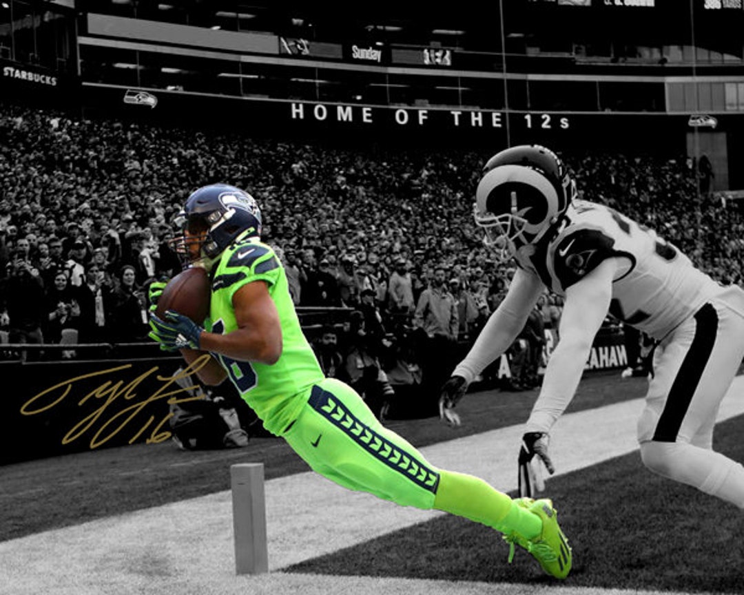 Tyler Lockett Seattle Seahawks Epic Catch Touchdown Signed Photo ...
