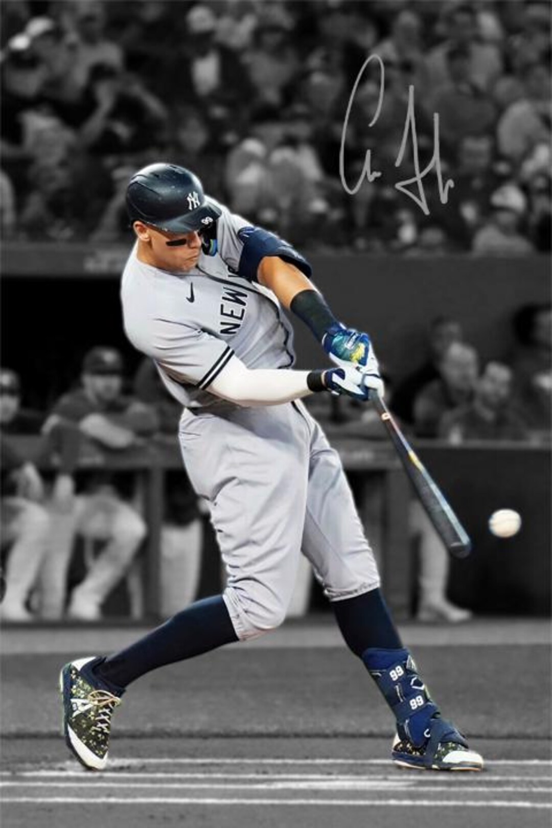 Arron Judge Epic Home Run Printable Poster Wall Art Home Decor Instant ...