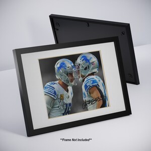 Jared Goff Amon-ra St Brown Detroit Lions Signed Photo Autograph Print ...