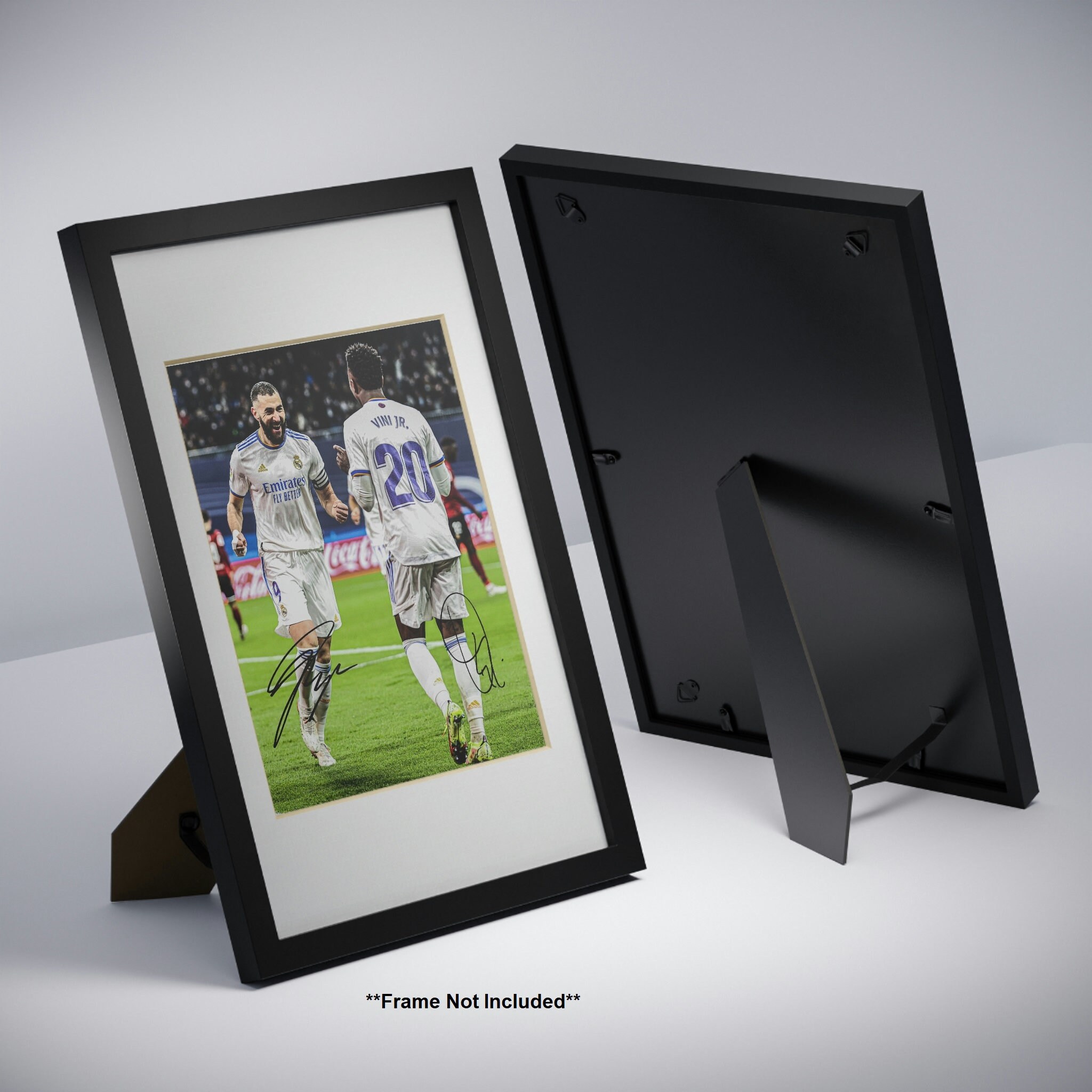 Karim Benzema Vinicius Jr Real Madrid Signed Photo Autograph - Etsy