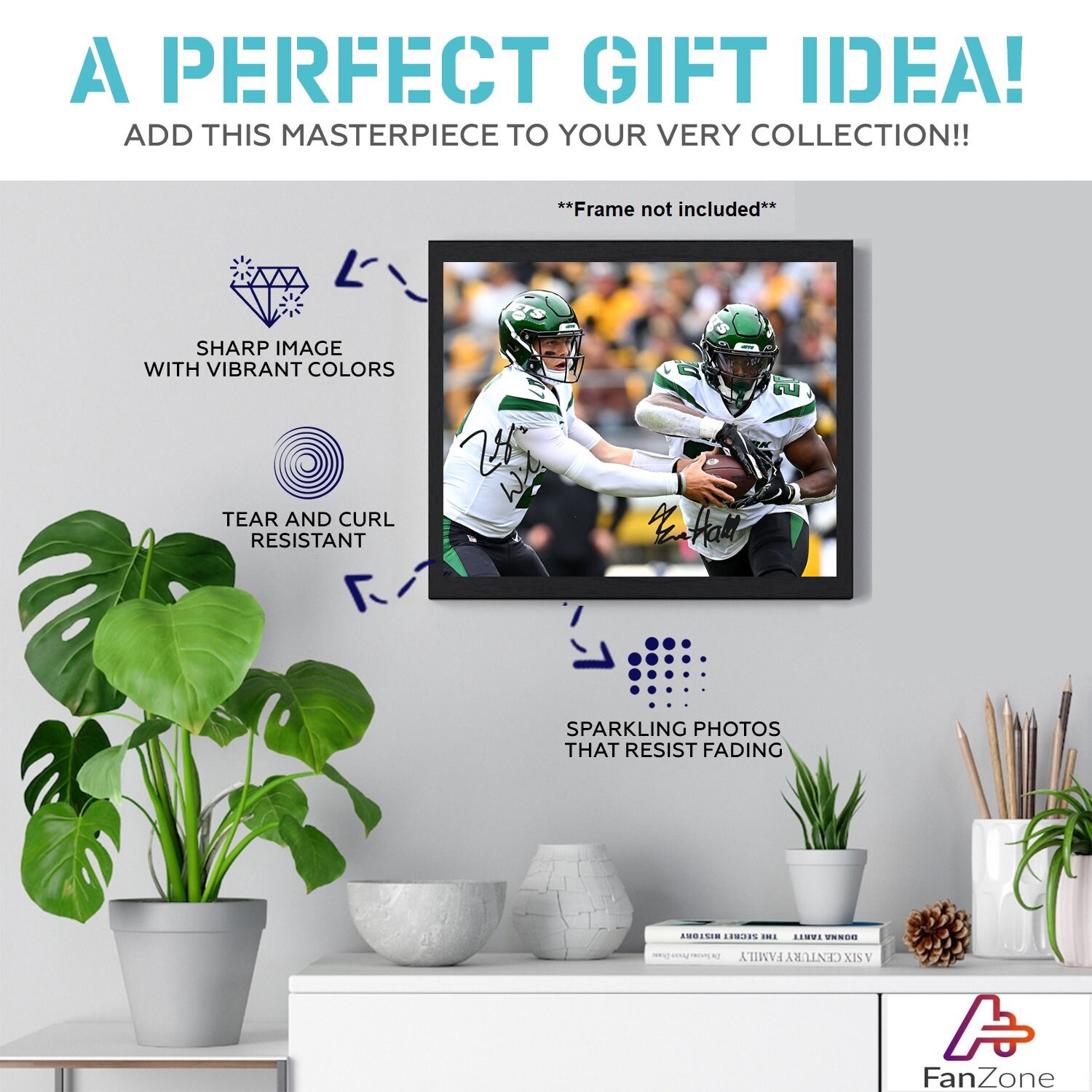 Zach Wilson Breece Hall New York Jets Signed Photo Autograph - Etsy