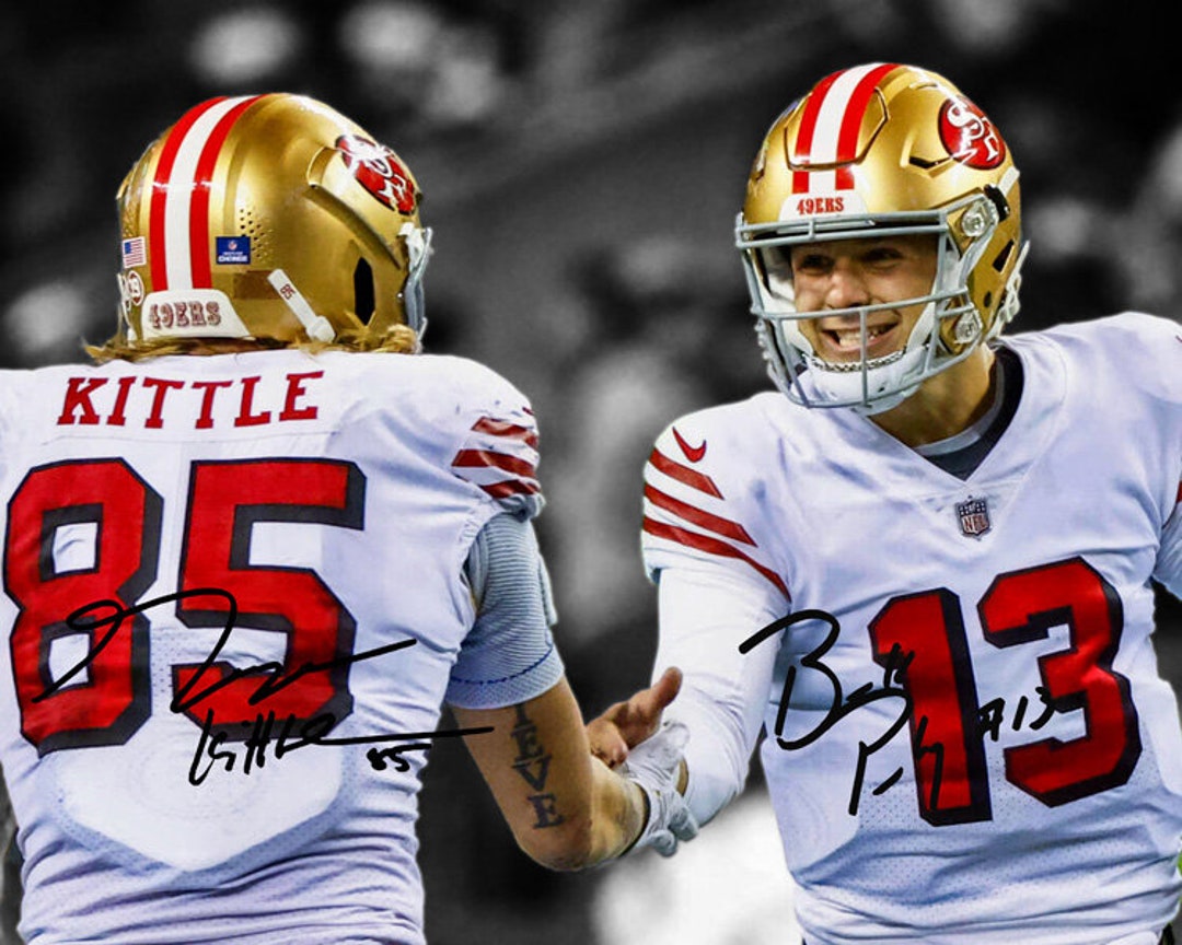 Brock Purdy George Kittle San Francisco 49ers Signed Photo Autograph ...