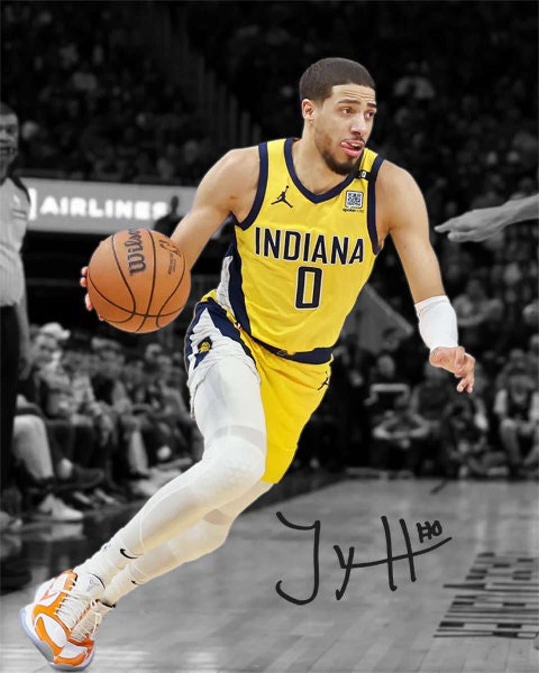 Tyrese Haliburton Indiana Pacers Signed Photo Autograph Print Poster ...