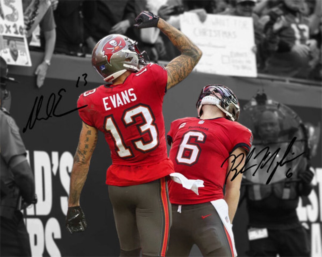 Baker Mayfield Mike Evans Tampa Bay Buccaneers Signed Photo Autograph ...