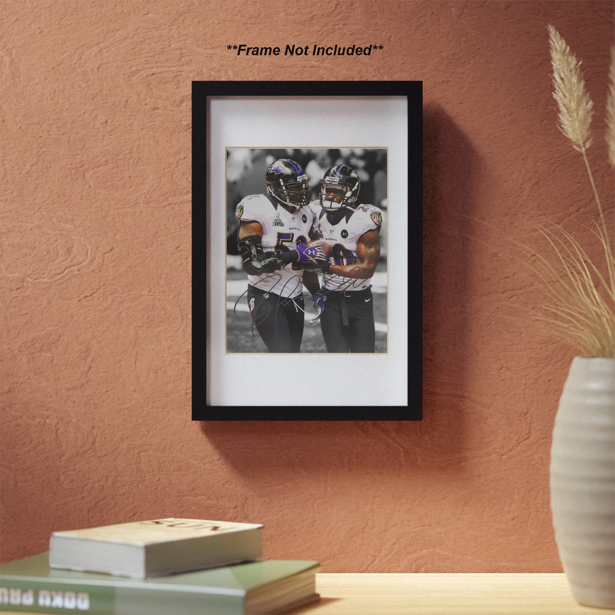 Ed Reed Ray Lewis Signed Photo Autograph Print Poster Wall Art Home ...