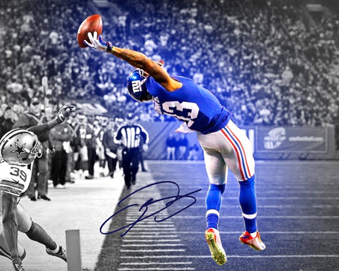 Odell Beckham Jr the Epic Catch Signed Photo Autograph Print Poster ...