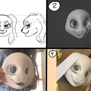 CUSTOM 3d-printed Fursuit Head Base - Etsy