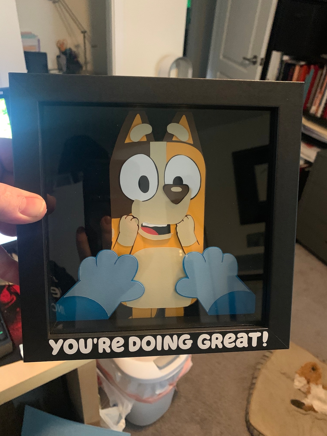 8'' Baby Bluey Shadow Box - Etsy