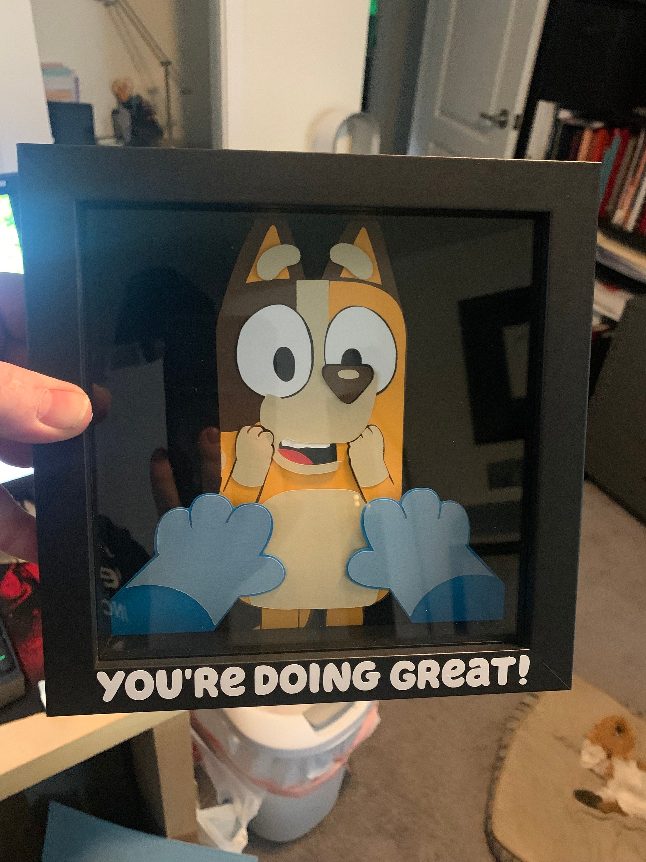 8'' Baby Bluey Shadow Box - Etsy