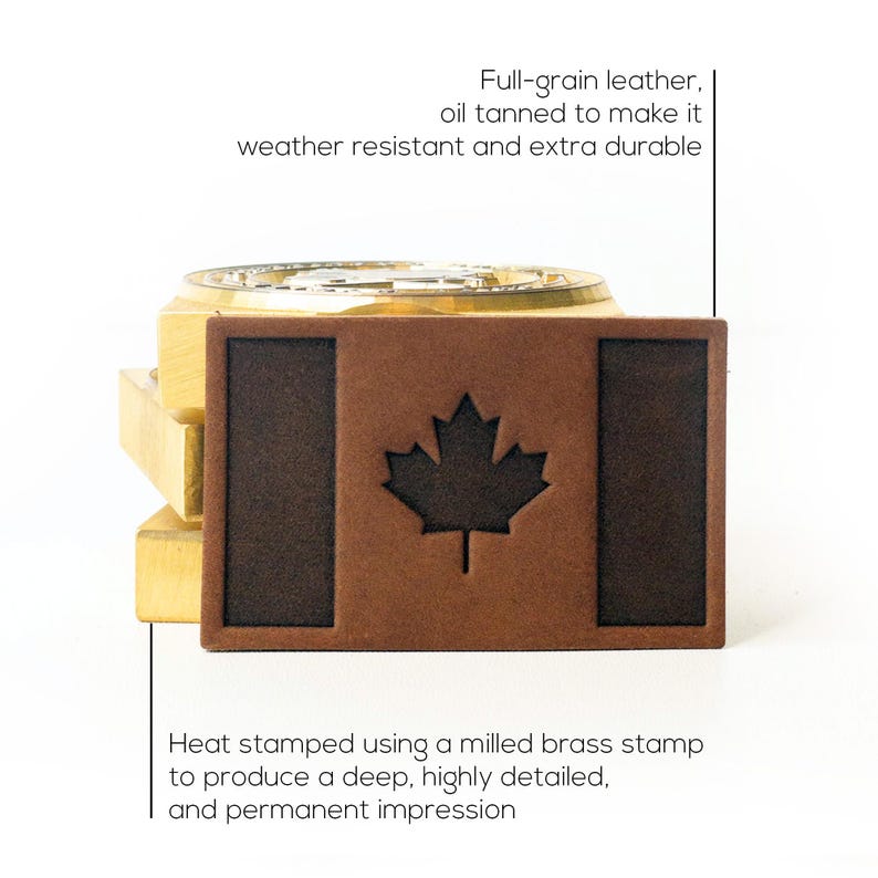 Canada Flag Hat - Leather Patch Trucker Hat - 6 Colours Available ...