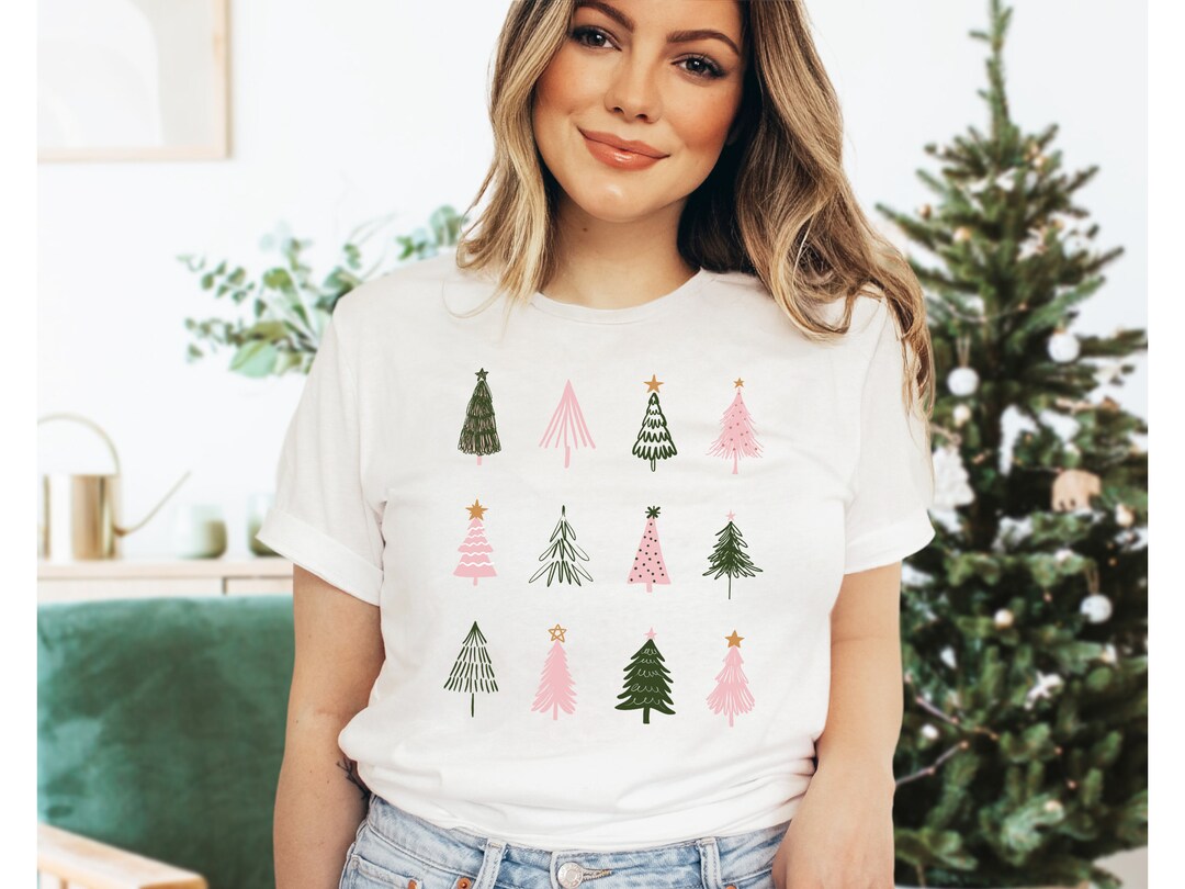 Christmas Trees Shirt Festive Christmas Shirt Christmas - Etsy