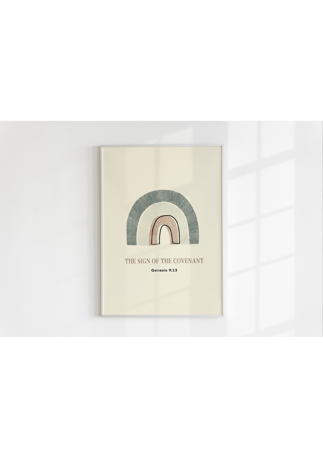 Digital Print, the Sign of the Covenant, Rainbow, Genesis 9:13 ...